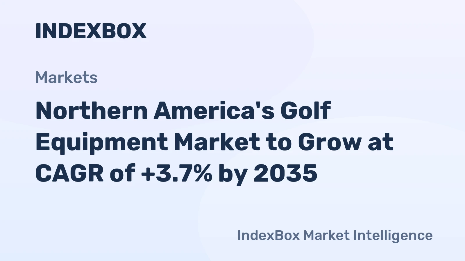 Northern America's Golf Equipment Market to Grow at CAGR of +3.7% by 2035