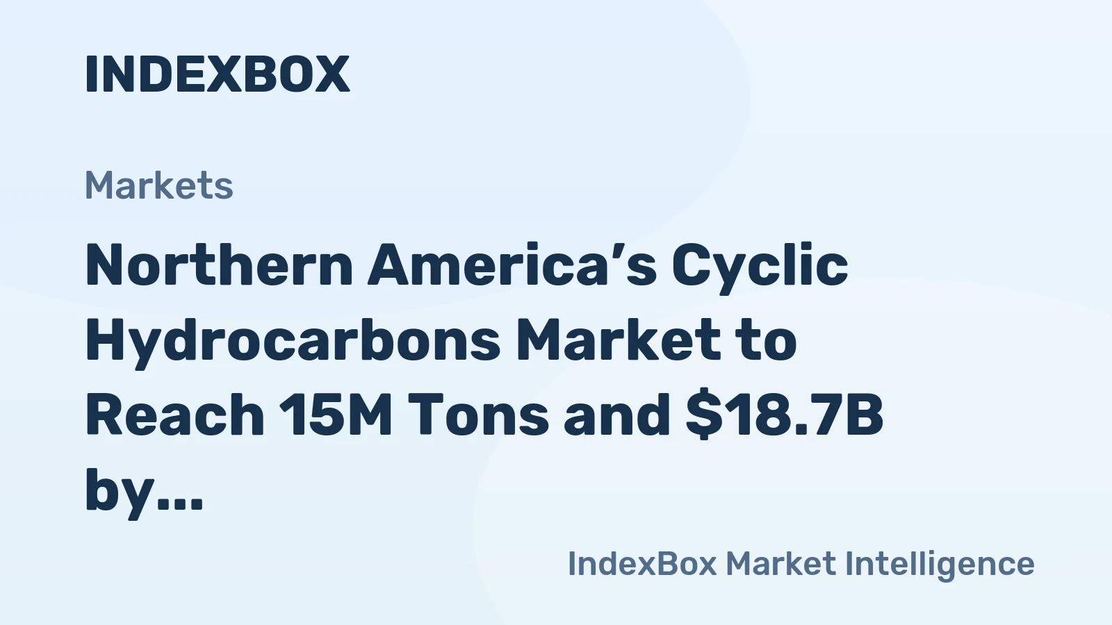 Northern America’s Cyclic Hydrocarbons Market to Reach 15M Tons and $18.7B by 2035