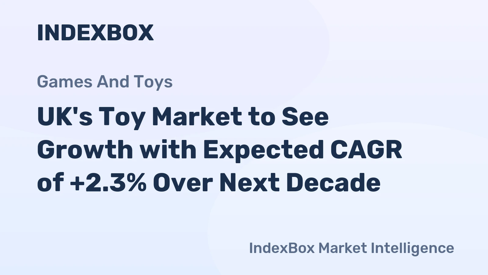 UK's Toy Market to See Growth with Expected CAGR of +2.3% Over Next Decade