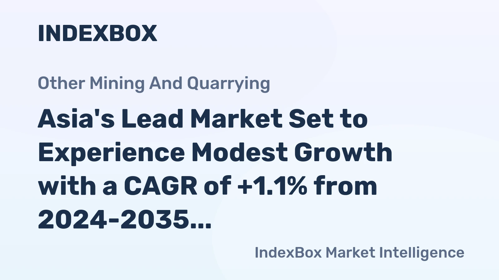 Asia's Lead Market Set to Experience Modest Growth with a CAGR of +1.1% from 2024-2035