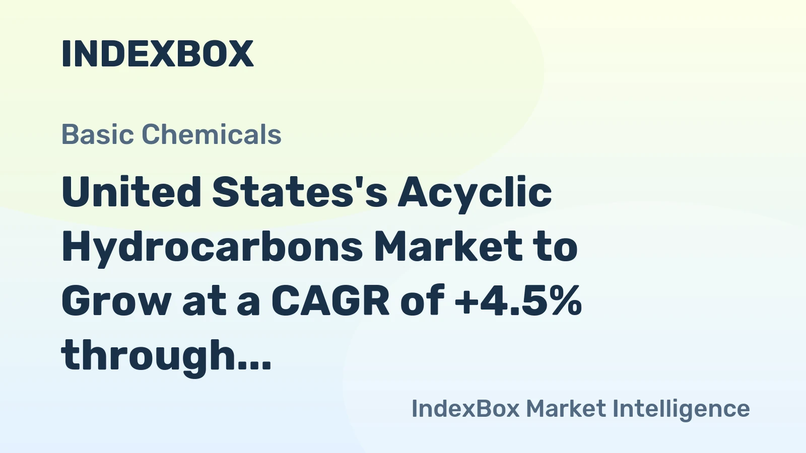 United States's Acyclic Hydrocarbons Market to Grow at a CAGR of +4.5% through 2035