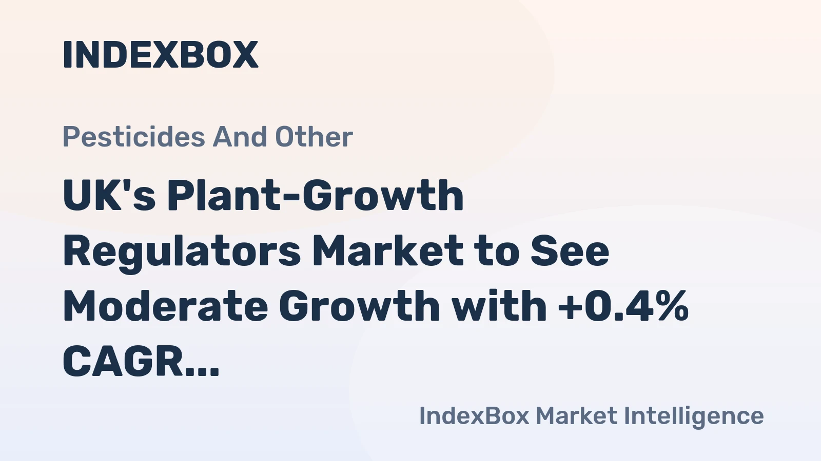 UK's Plant-Growth Regulators Market to See Moderate Growth with +0.4% CAGR through 2035