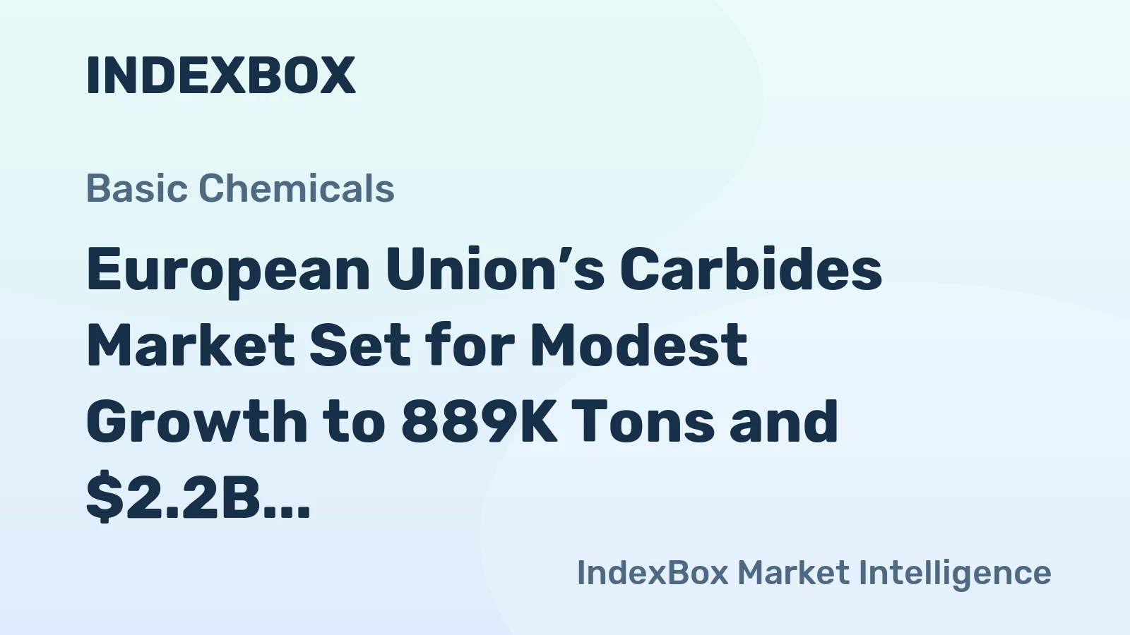 European Union’s Carbides Market Set for Modest Growth to 889K Tons and $2.2B by 2035