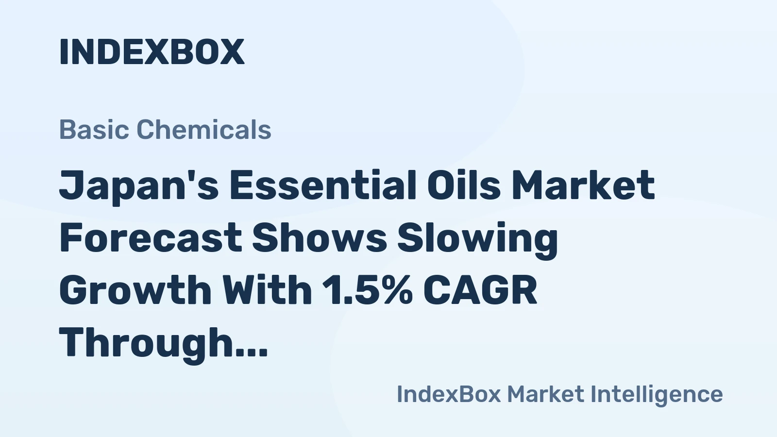 Japan's Essential Oils Market Forecast Shows Slowing Growth With 1.5% CAGR Through 2035