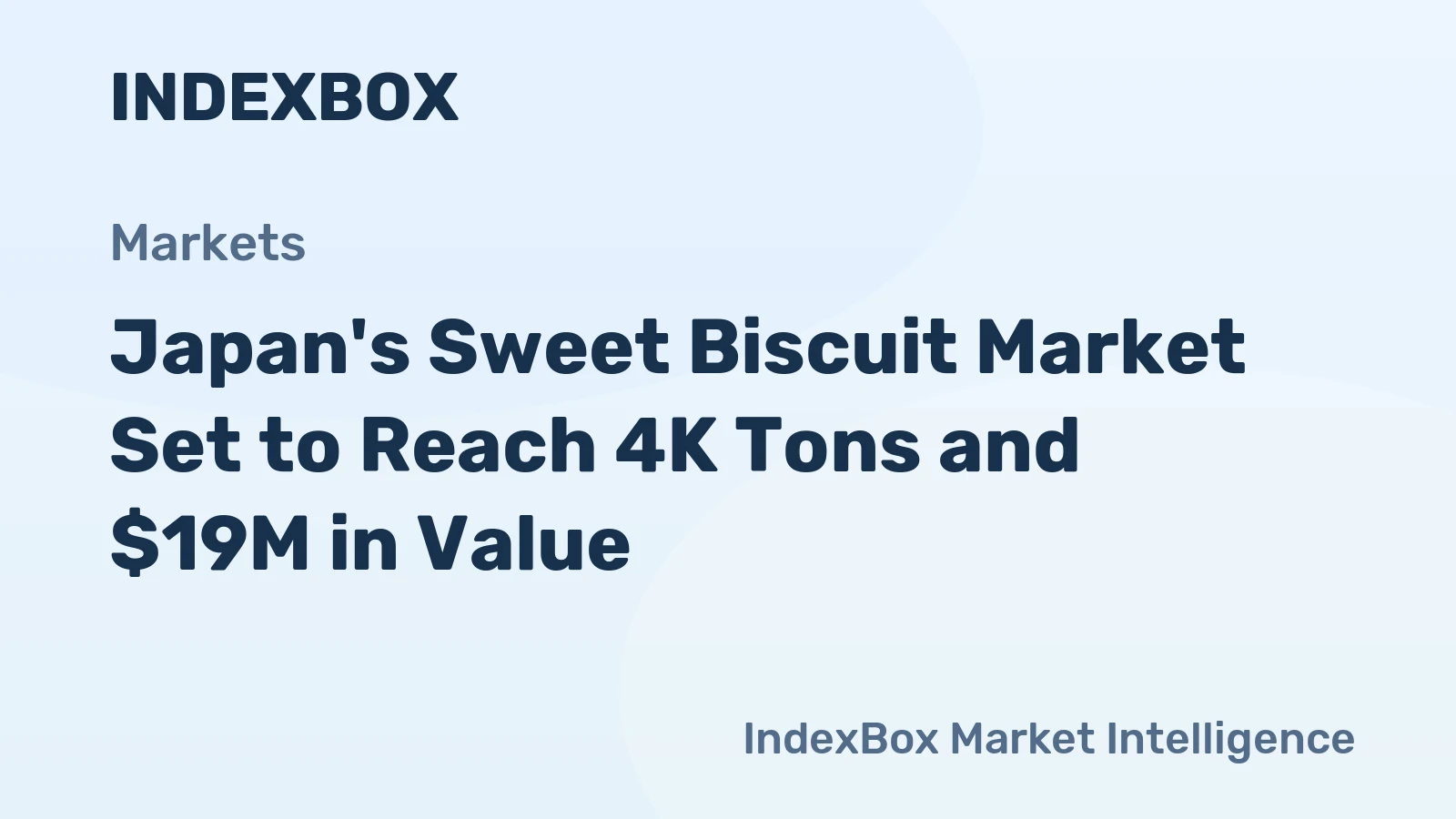 Japan's Sweet Biscuit Market Set to Reach 4K Tons and $19M in Value