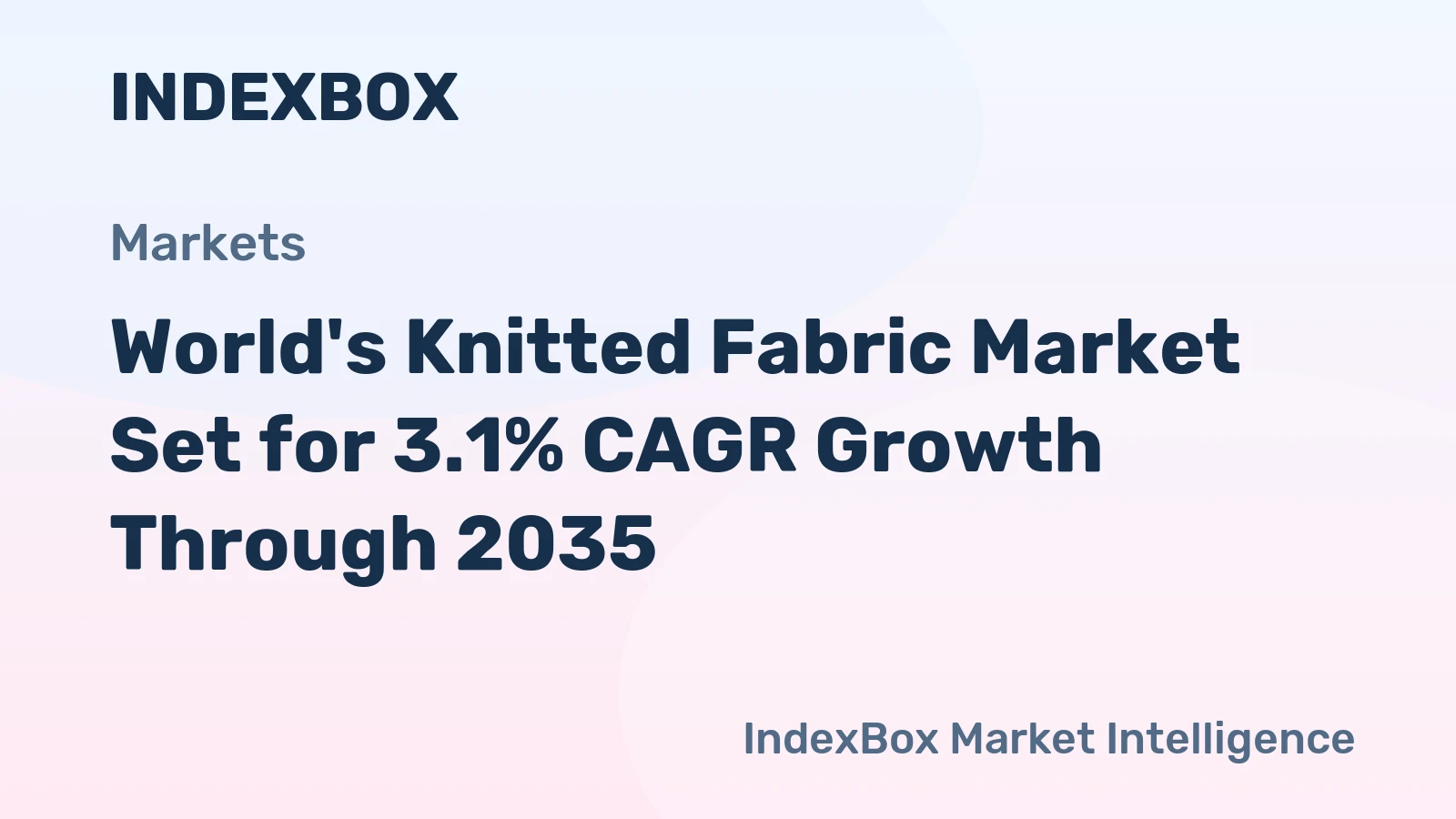 World's Knitted Fabric Market Set for 3.1% CAGR Growth Through 2035