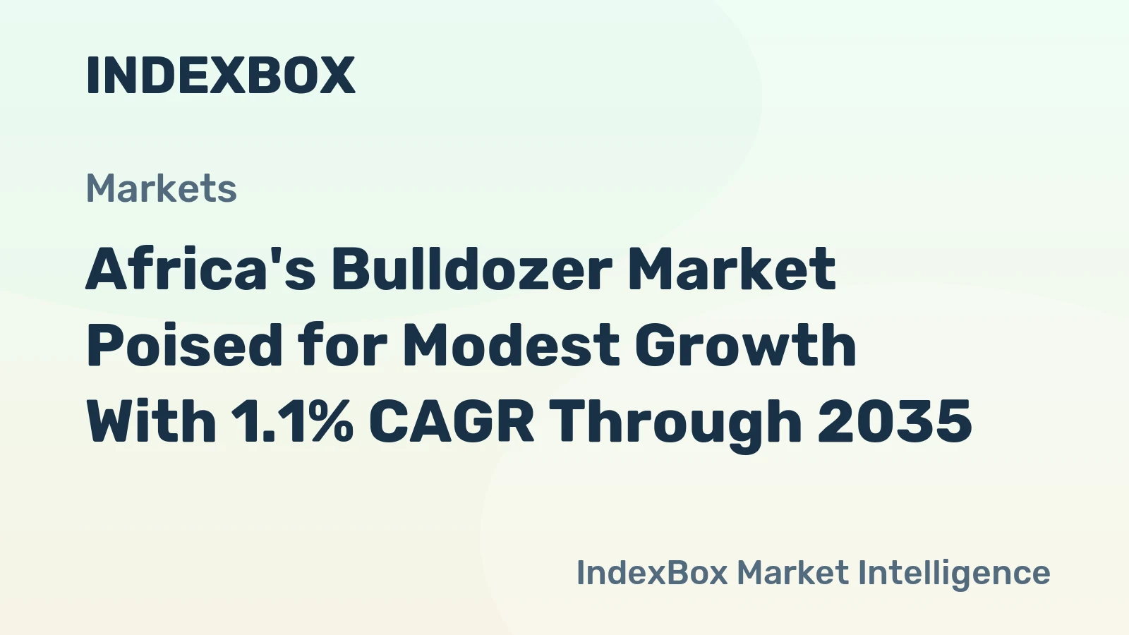 Africa's Bulldozer Market Poised for Modest Growth With 1.1% CAGR Through 2035