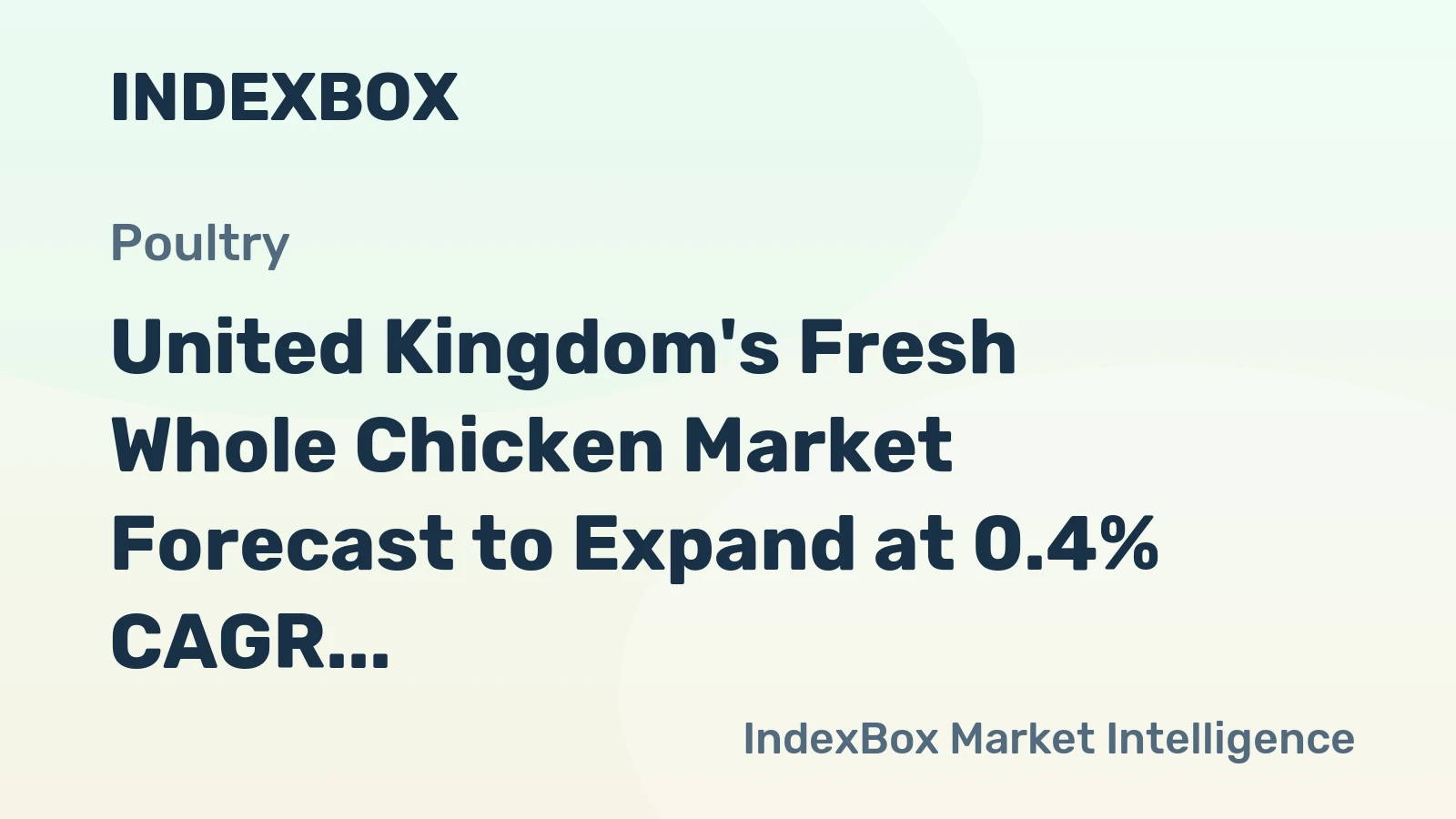 United Kingdom's Fresh Whole Chicken Market Forecast to Expand at 0.4% CAGR Through 2035