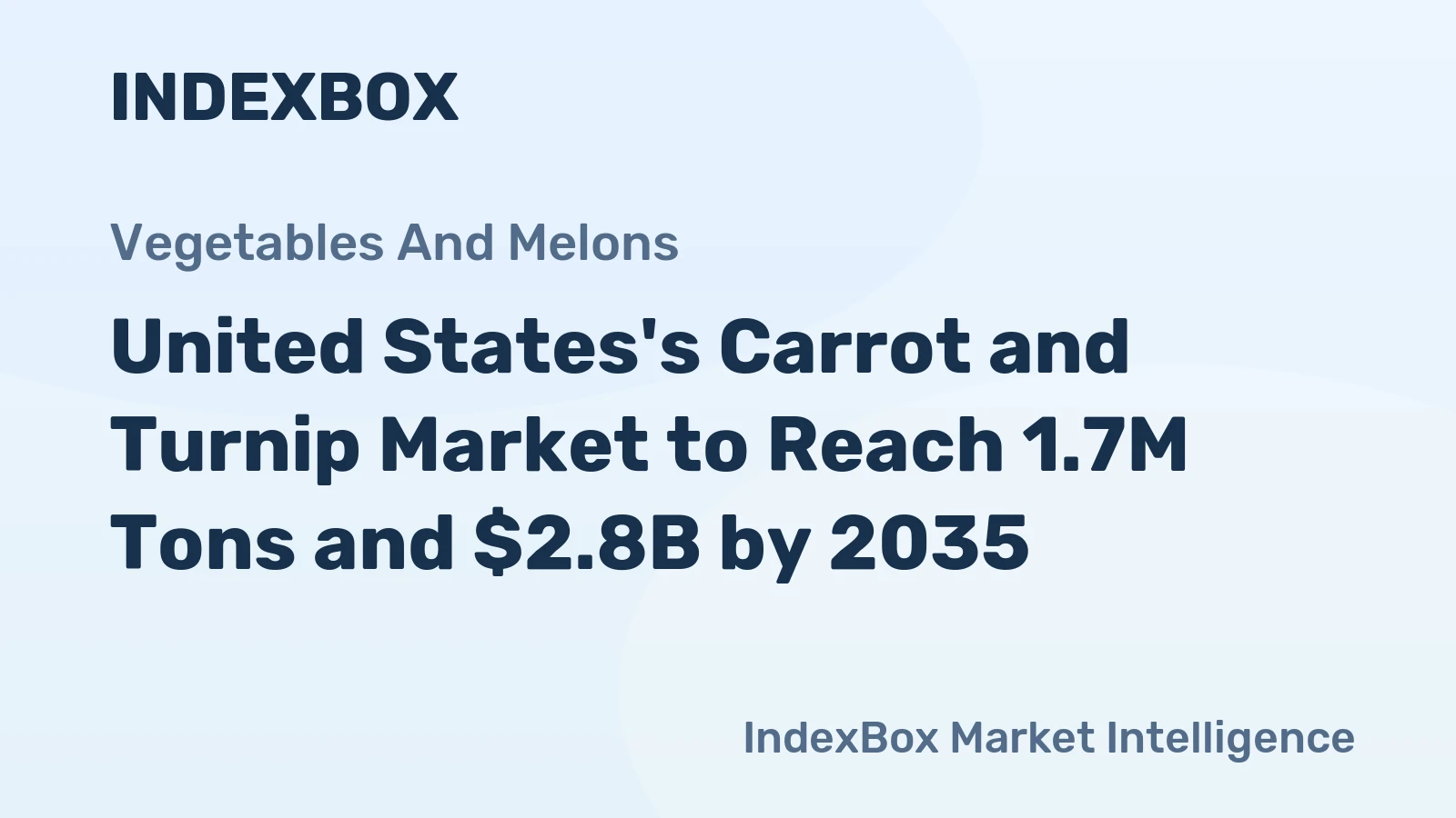 United States's Carrot and Turnip Market to Reach 1.7M Tons and $2.8B by 2035
