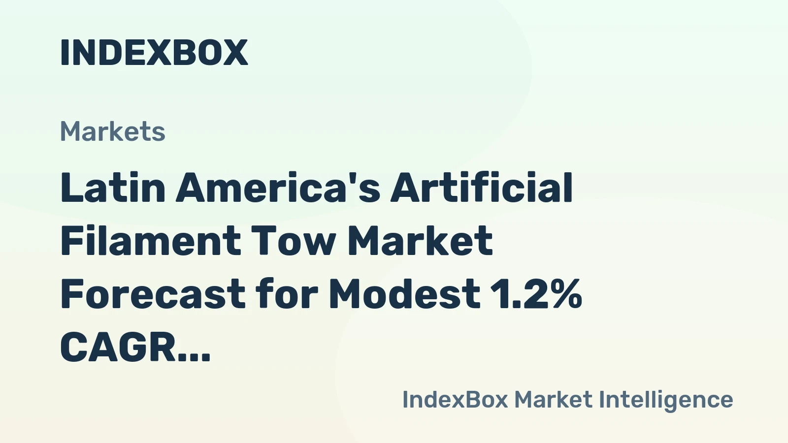 Latin America's Artificial Filament Tow Market Forecast for Modest 1.2% CAGR Growth Through 2035