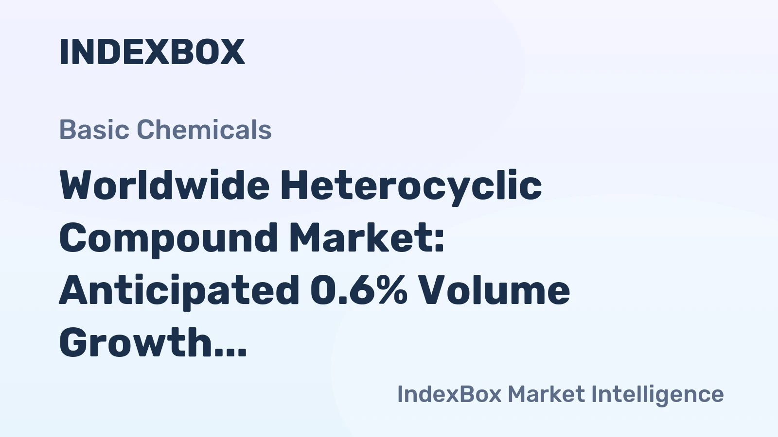 Worldwide Heterocyclic Compound Market: Anticipated 0.6% Volume Growth and $138.7B Value by 2035