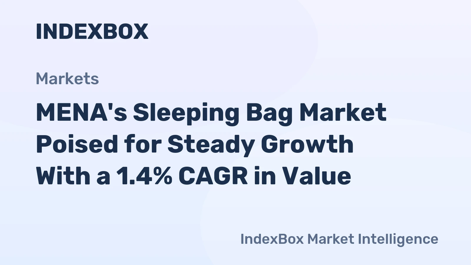 MENA's Sleeping Bag Market Poised for Steady Growth With a 1.4% CAGR in Value