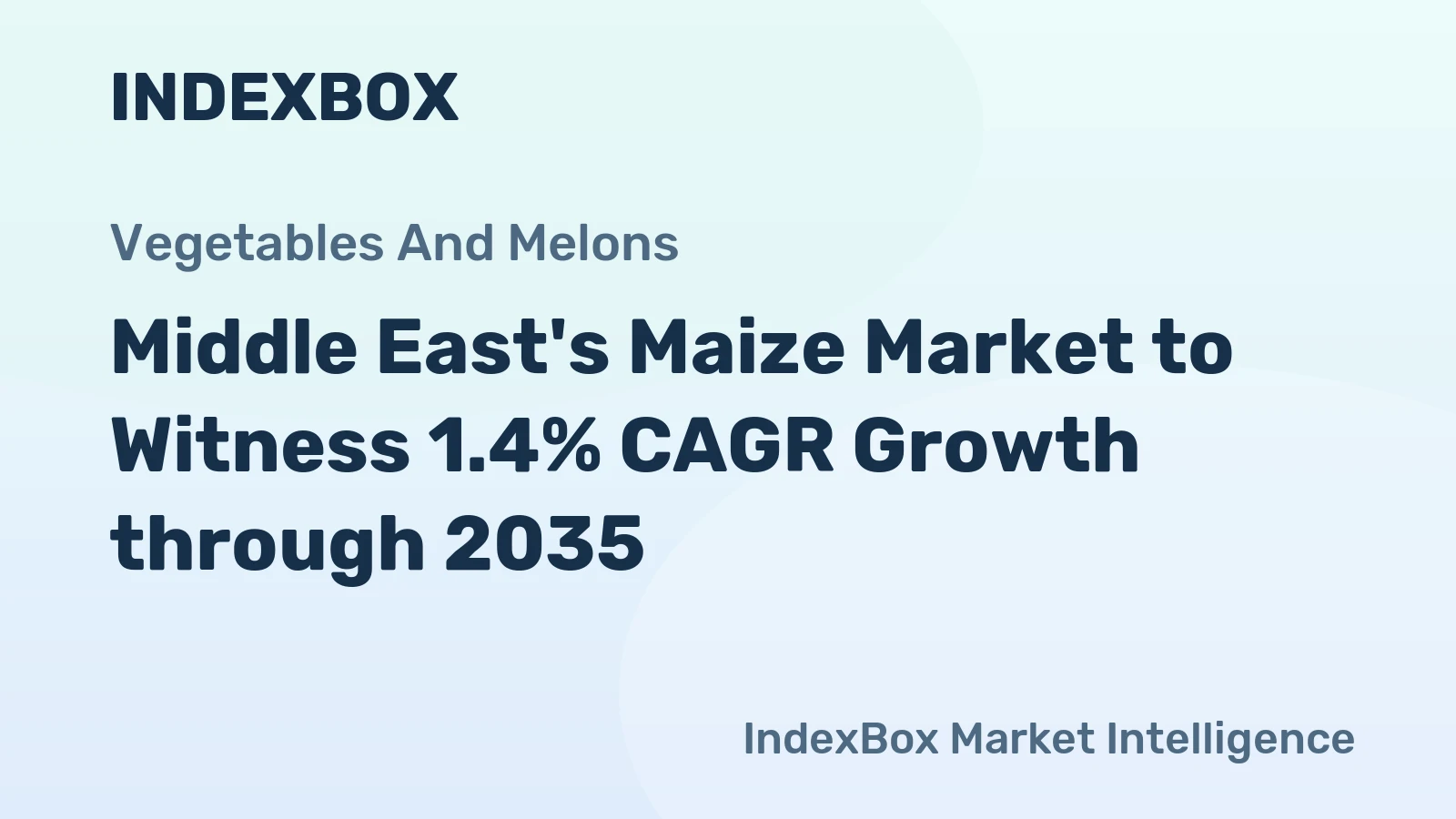 Middle East's Maize Market to Witness 1.4% CAGR Growth through 2035