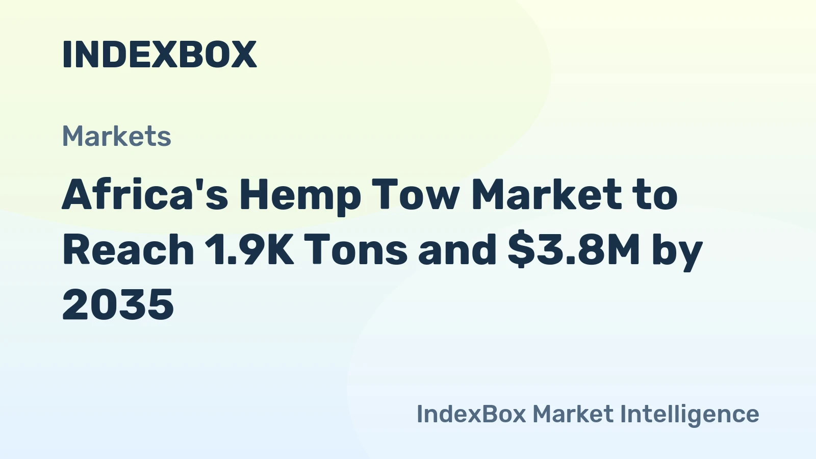 Africa's Hemp Tow Market to Reach 1.9K Tons and $3.8M by 2035