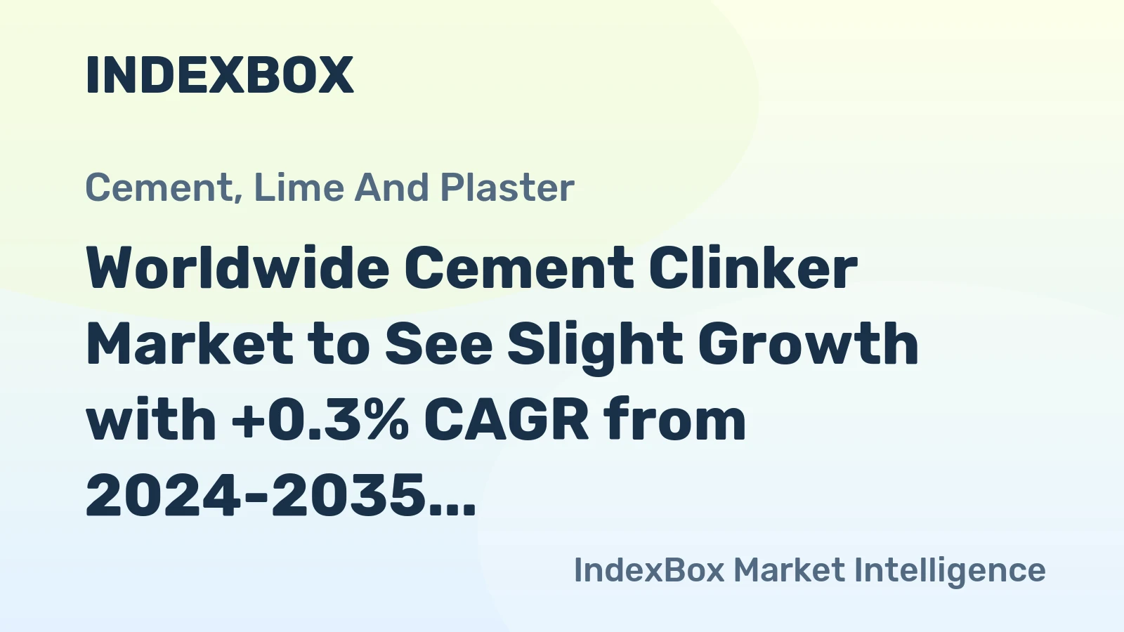 Worldwide Cement Clinker Market to See Slight Growth with +0.3% CAGR from 2024-2035