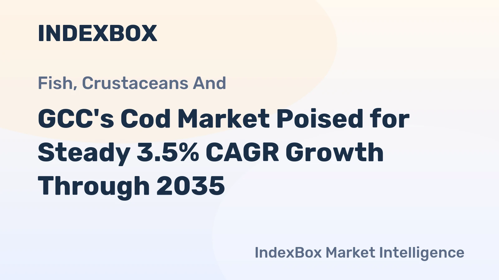GCC's Cod Market Poised for Steady 3.5% CAGR Growth Through 2035