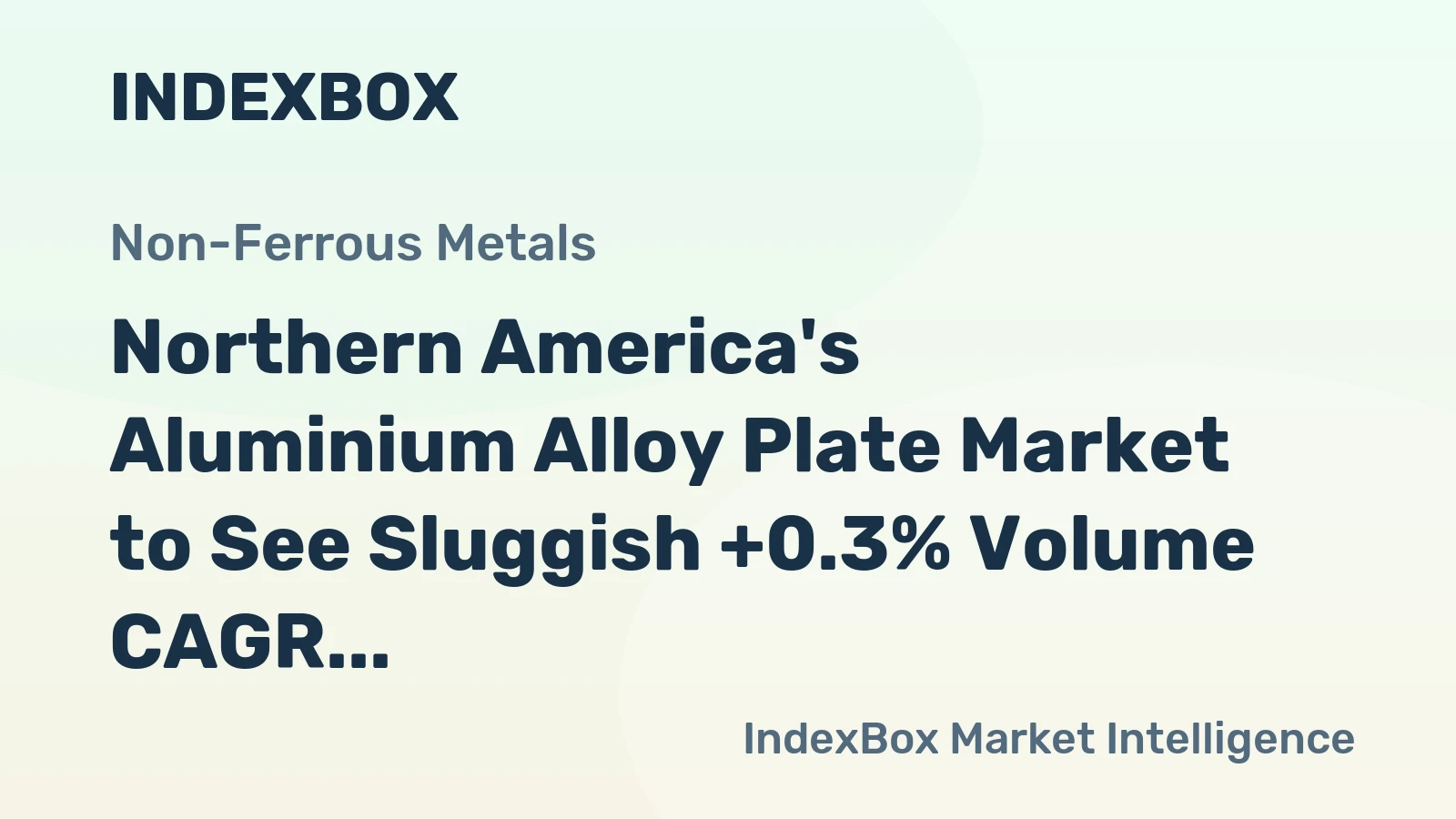Northern America's Aluminium Alloy Plate Market to See Sluggish +0.3% Volume CAGR Through 2035