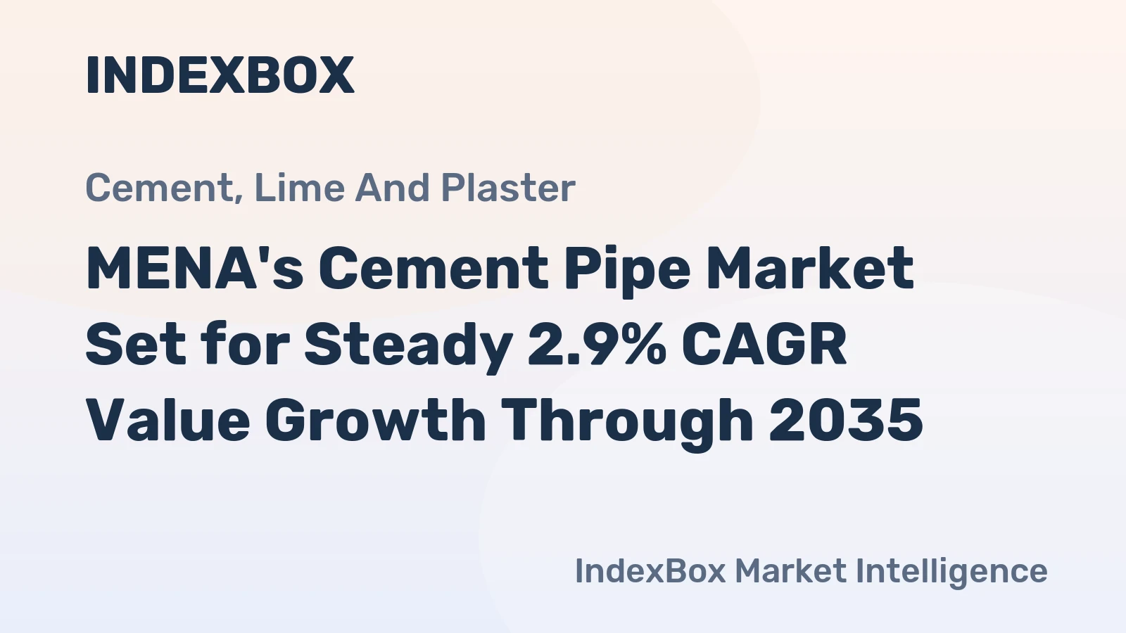 MENA's Cement Pipe Market Set for Steady 2.9% CAGR Value Growth Through 2035