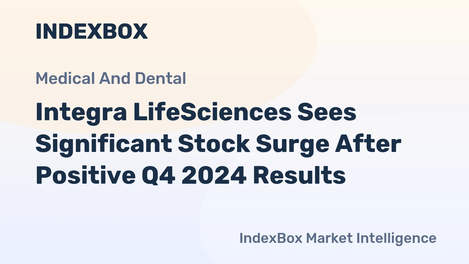 Integra LifeSciences Sees Significant Stock Surge After Positive Q4 2024 Results