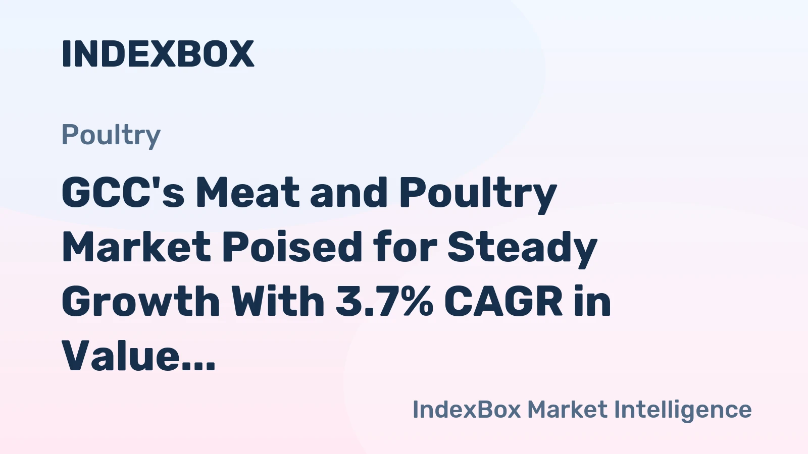 GCC's Meat and Poultry Market Poised for Steady Growth With 3.7% CAGR in Value Through 2035