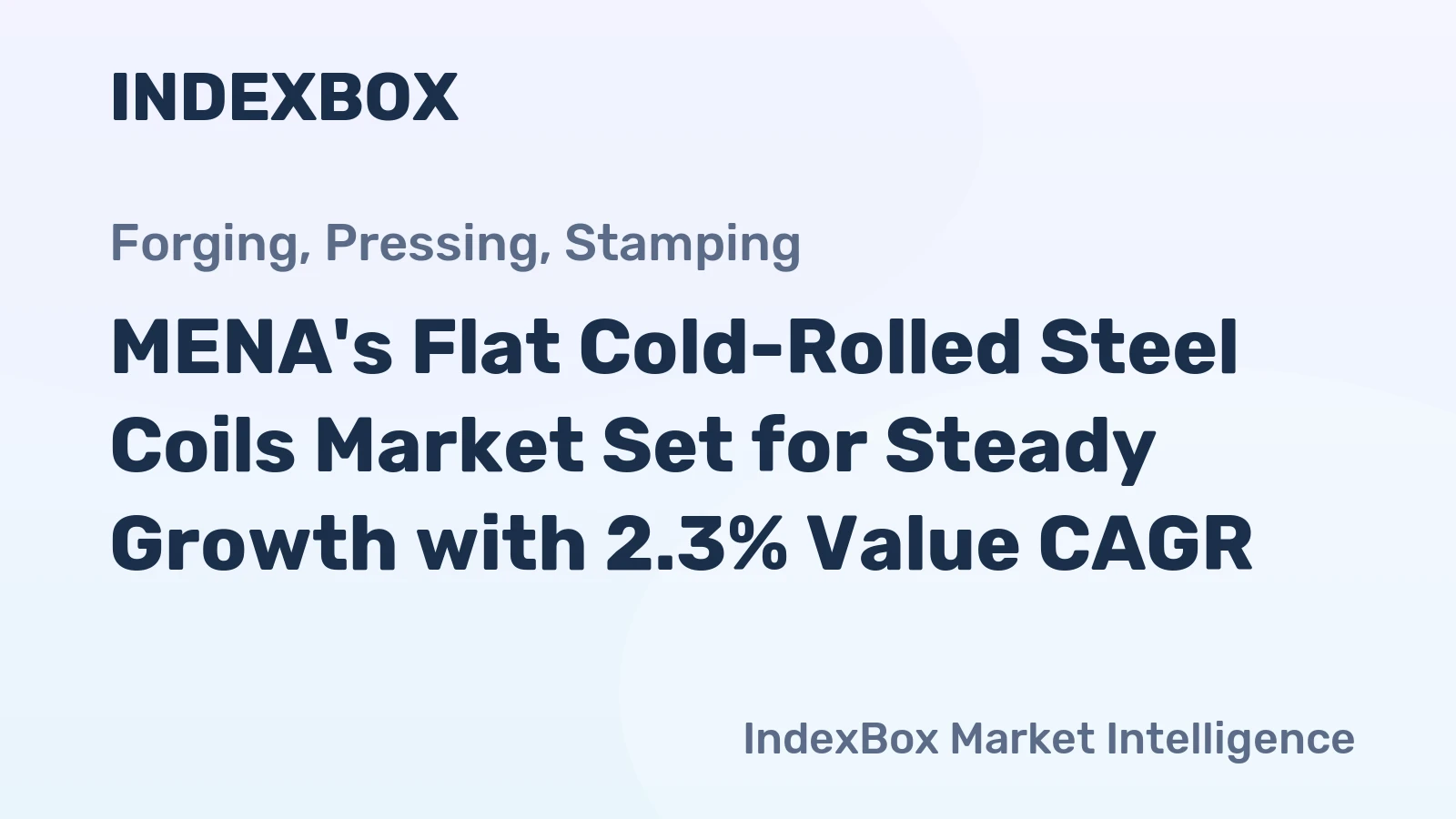 MENA's Flat Cold-Rolled Steel Coils Market Set for Steady Growth with 2.3% Value CAGR