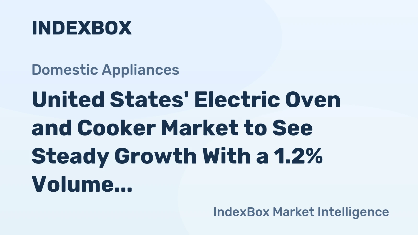 United States' Electric Oven and Cooker Market to See Steady Growth With a 1.2% Volume CAGR Through 2035