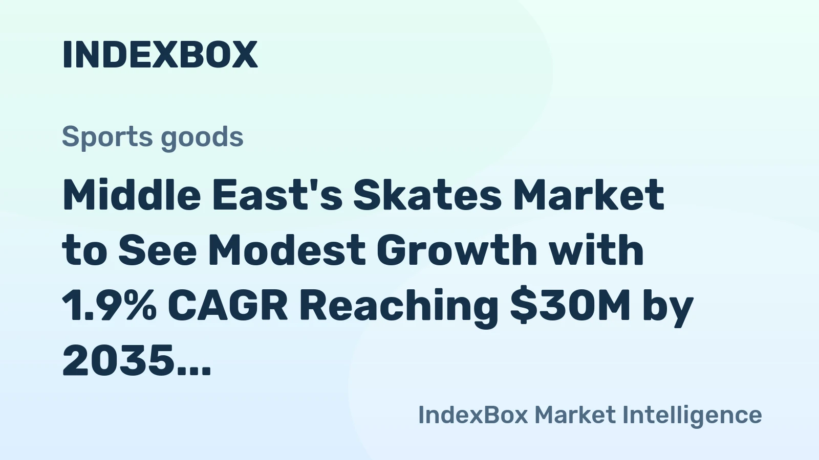 Middle East's Skates Market to See Modest Growth with 1.9% CAGR Reaching $30M by 2035