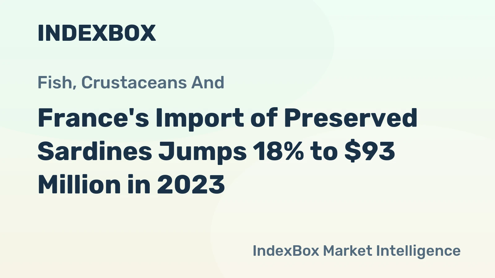 France's Import of Preserved Sardines Jumps 18% to $93 Million in 2023