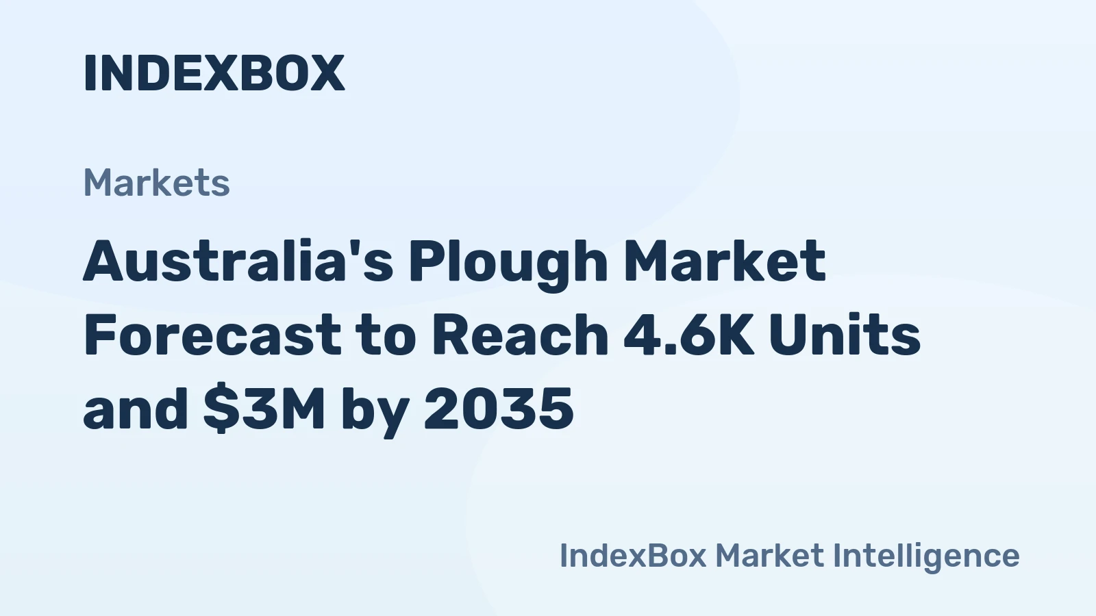Australia's Plough Market Forecast to Reach 4.6K Units and $3M by 2035