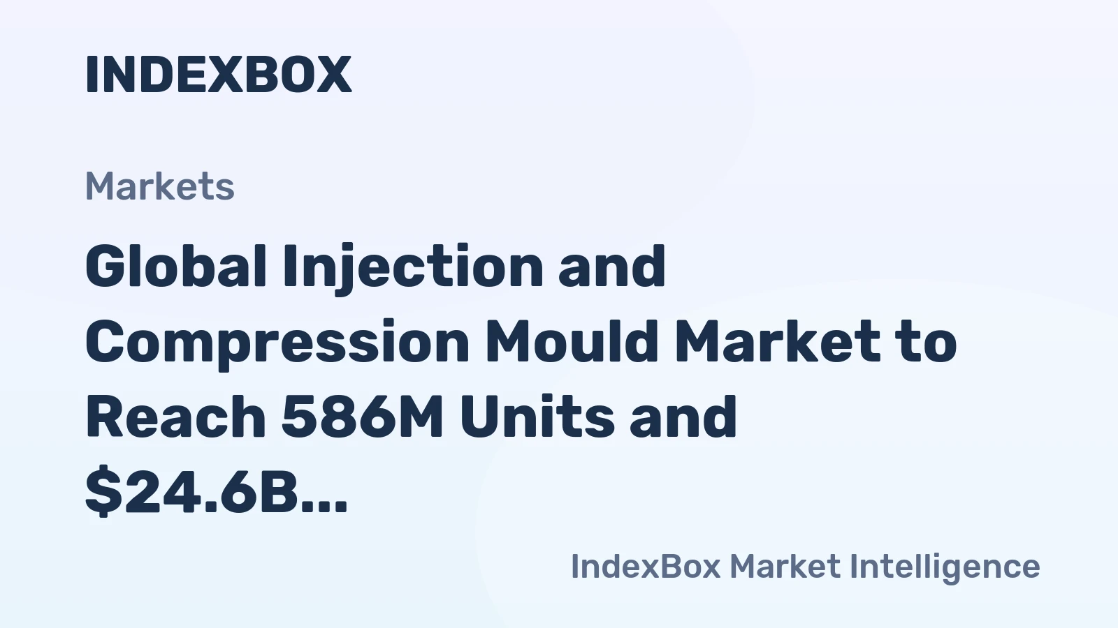 Global Injection and Compression Mould Market to Reach 586M Units and $24.6B by 2035