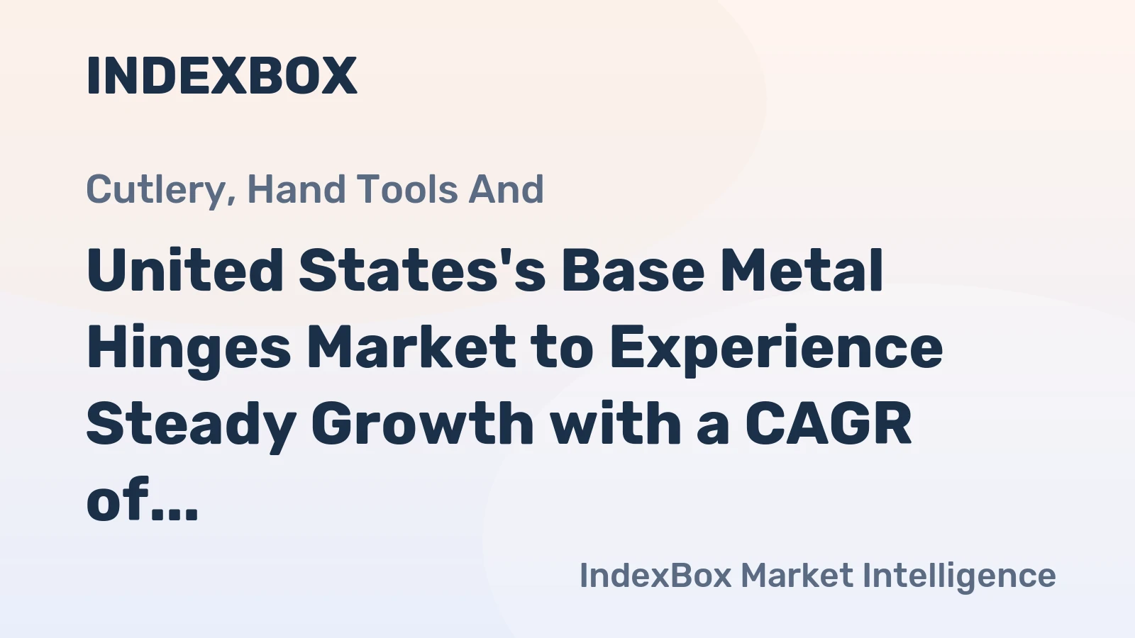 United States's Base Metal Hinges Market to Experience Steady Growth with a CAGR of +2.1% from 2024 to 2035