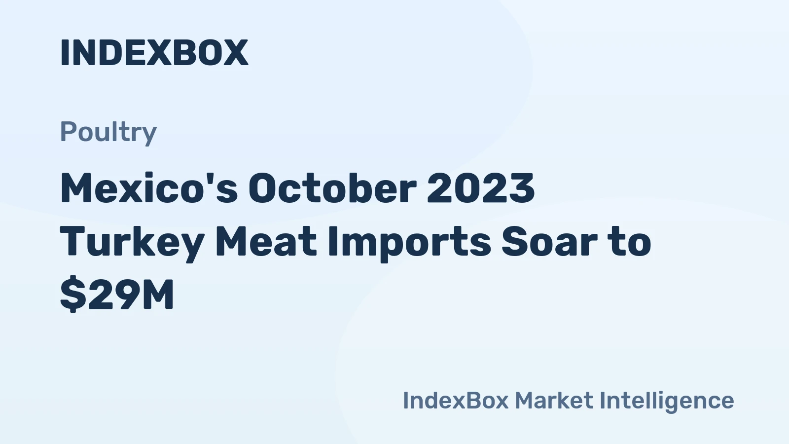 Mexico's October 2023 Turkey Meat Imports Soar to $29M