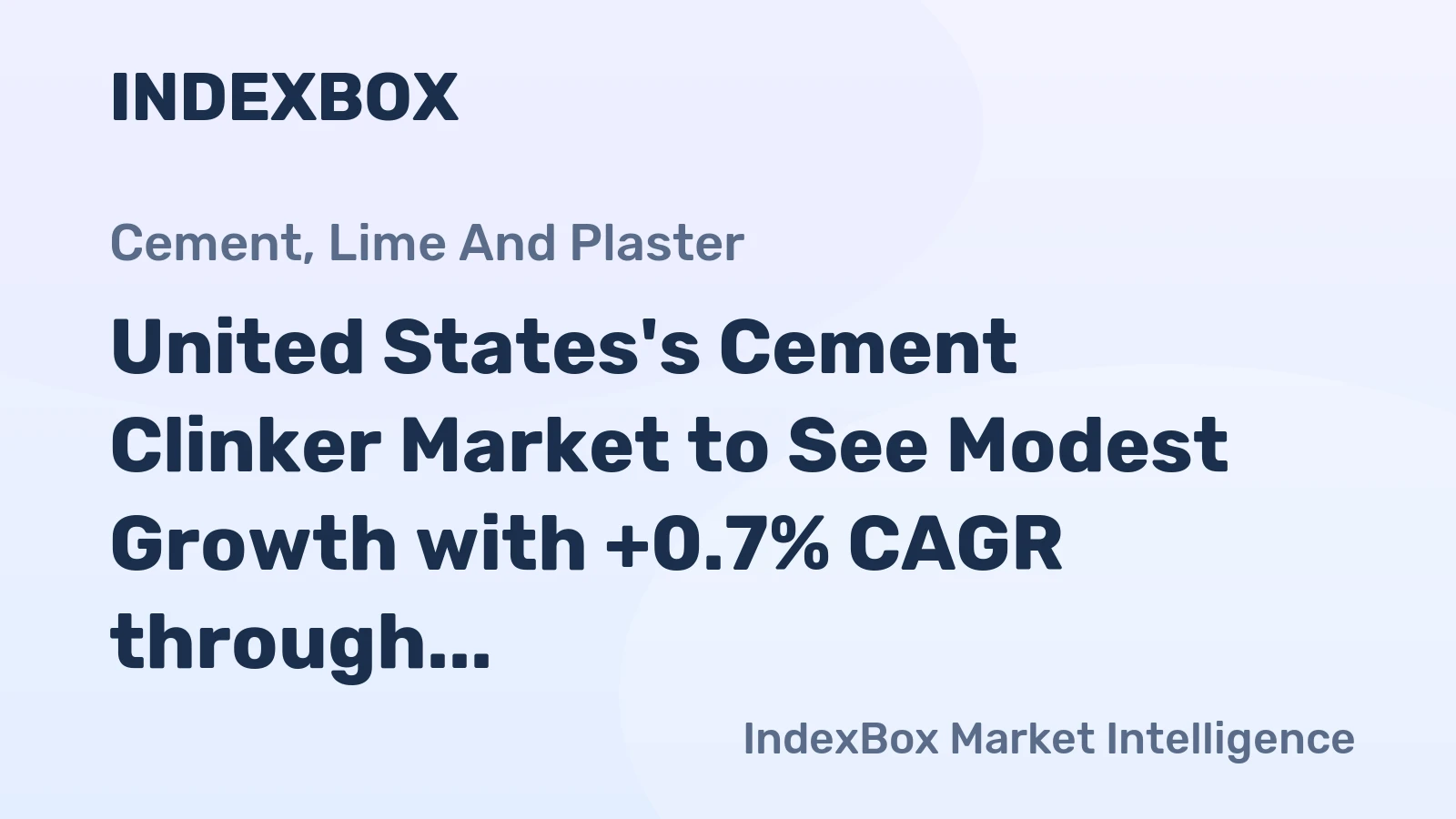 United States's Cement Clinker Market to See Modest Growth with +0.7% CAGR through 2035