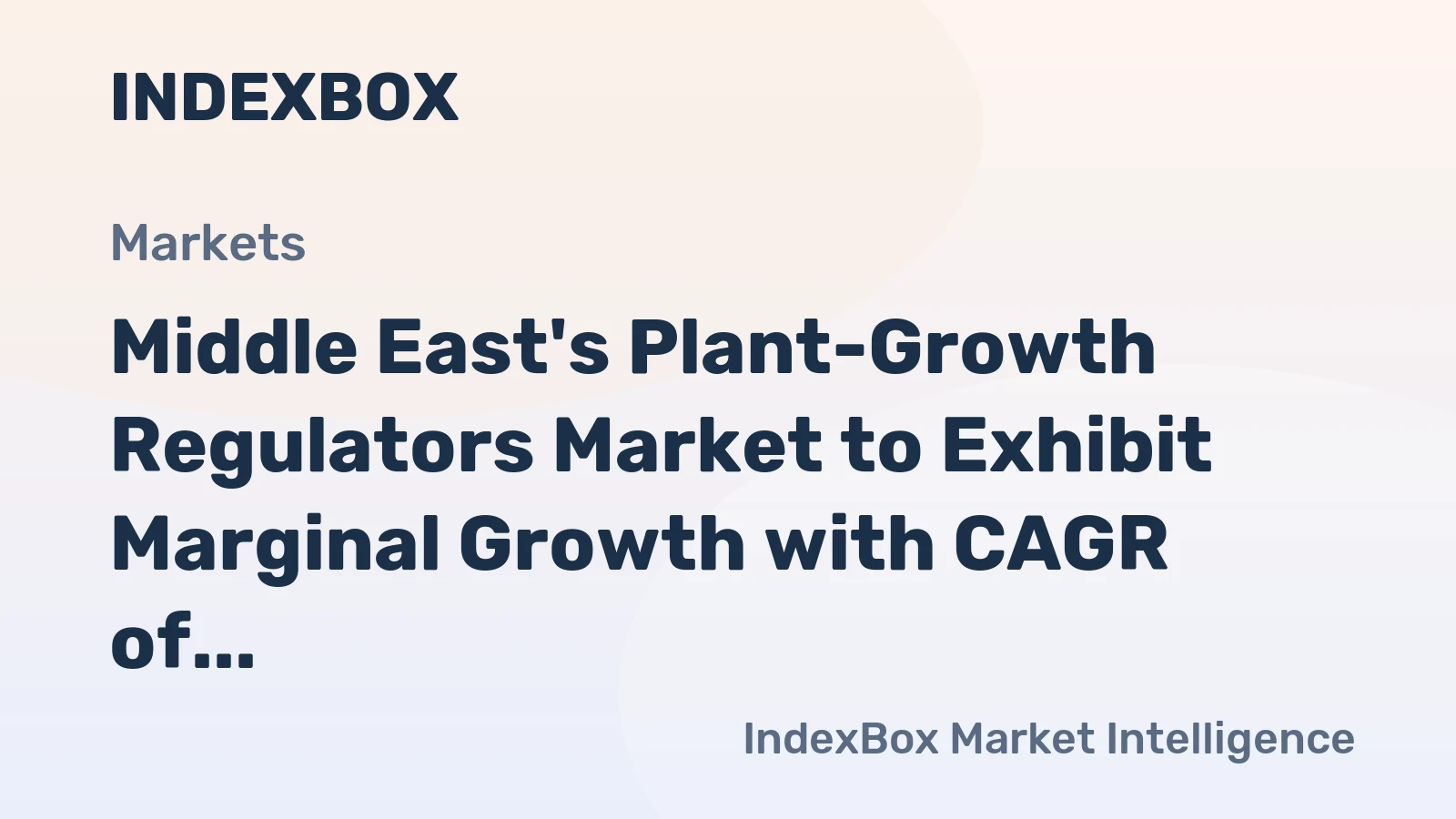 Middle East's Plant-Growth Regulators Market to Exhibit Marginal Growth with CAGR of +0.1% through 2035