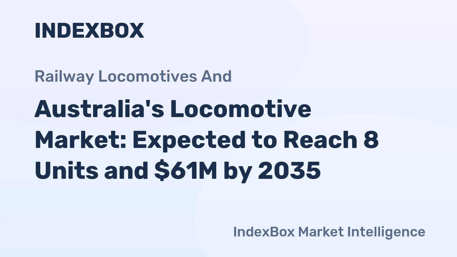 Australia's Locomotive Market: Expected to Reach 8 Units and $61M by 2035