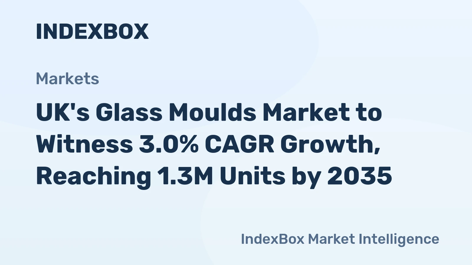 UK's Glass Moulds Market to Witness 3.0% CAGR Growth, Reaching 1.3M Units by 2035