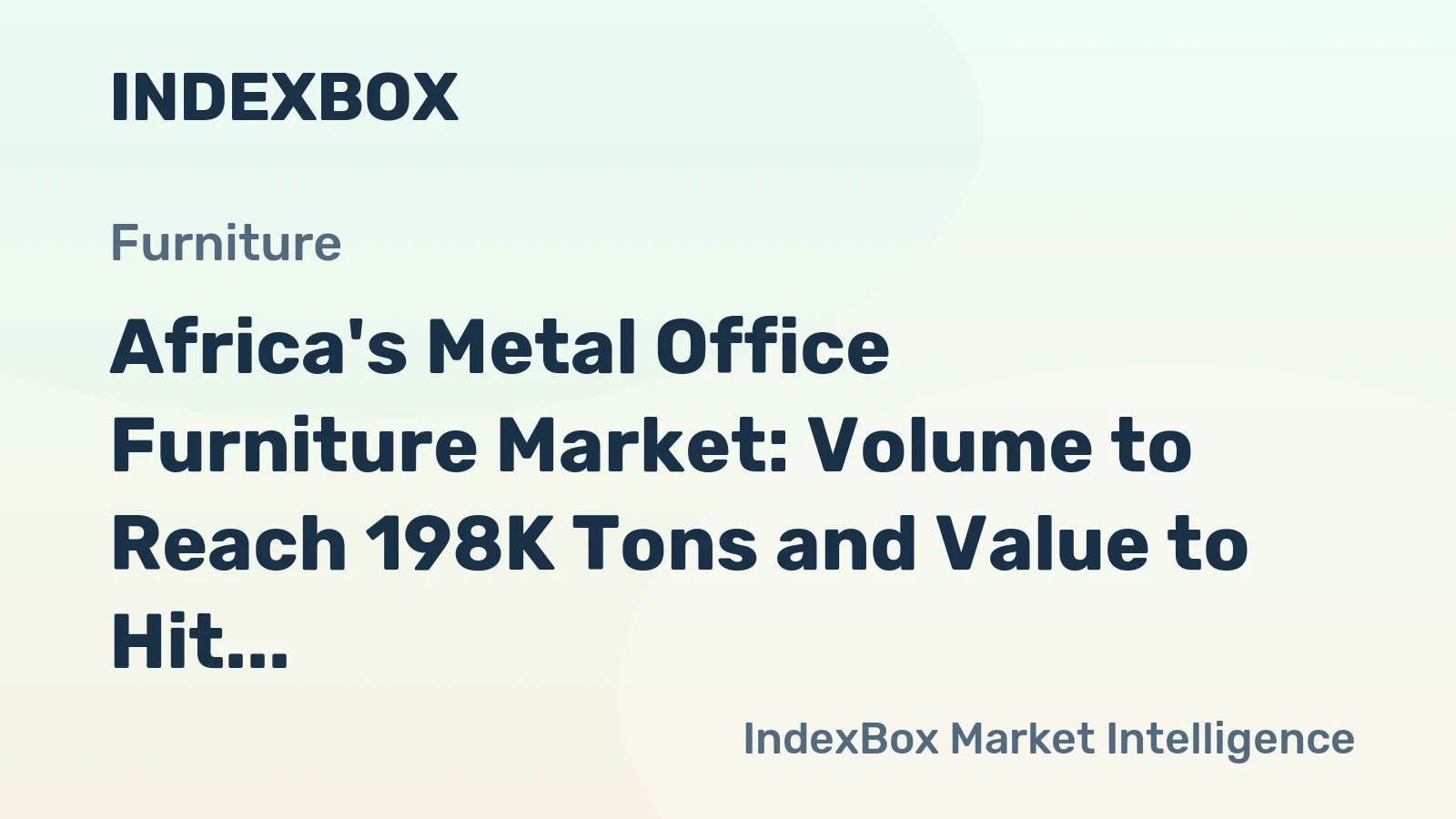 Africa's Metal Office Furniture Market: Volume to Reach 198K Tons and Value to Hit $1.4B by 2035