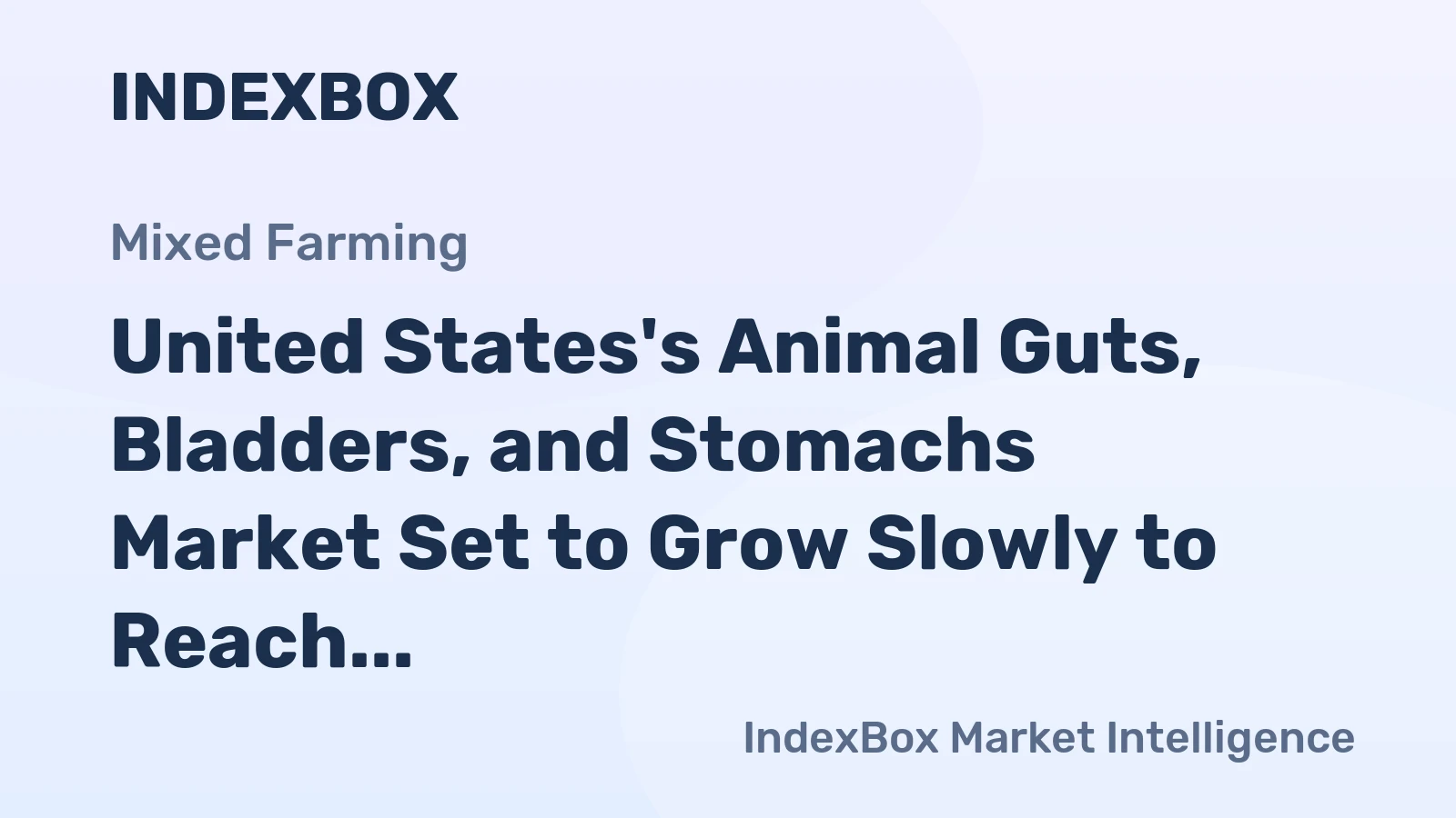 United States's Animal Guts, Bladders, and Stomachs Market Set to Grow Slowly to Reach $2.6B by 2035