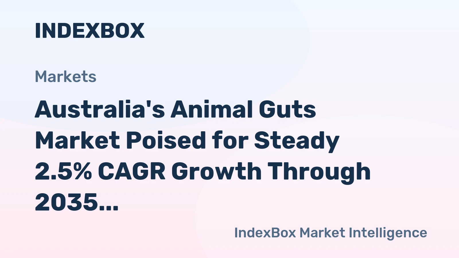 Australia's Animal Guts Market Poised for Steady 2.5% CAGR Growth Through 2035