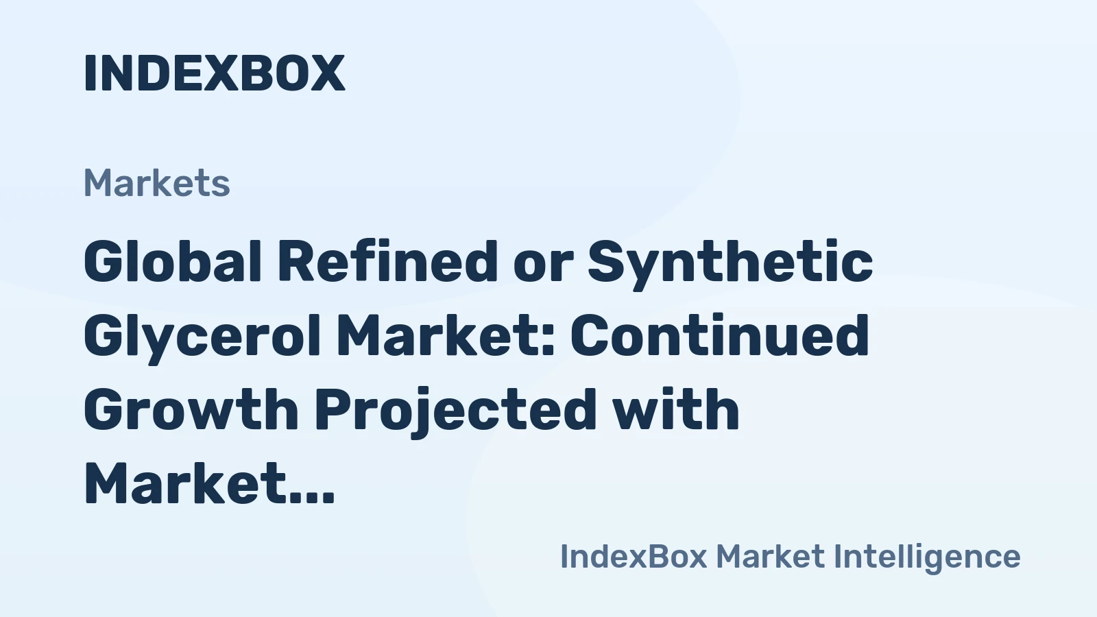 Global Refined or Synthetic Glycerol Market: Continued Growth Projected with Market Volume Reaching 6M Tons and Market Value Climbing to $6.7B by 2035