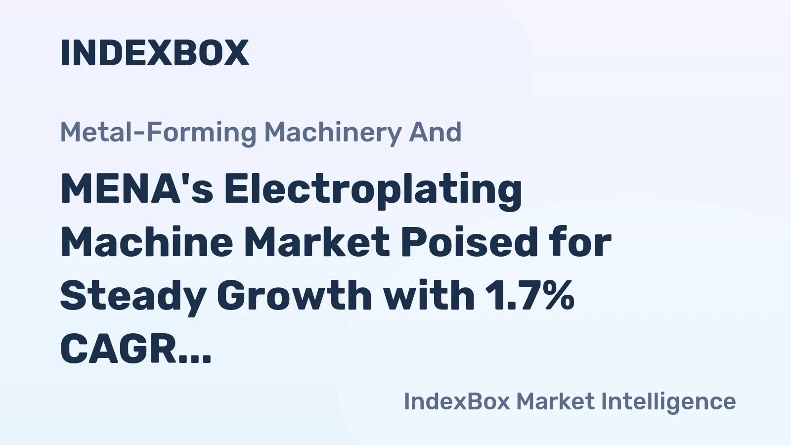 MENA's Electroplating Machine Market Poised for Steady Growth with 1.7% CAGR Through 2035