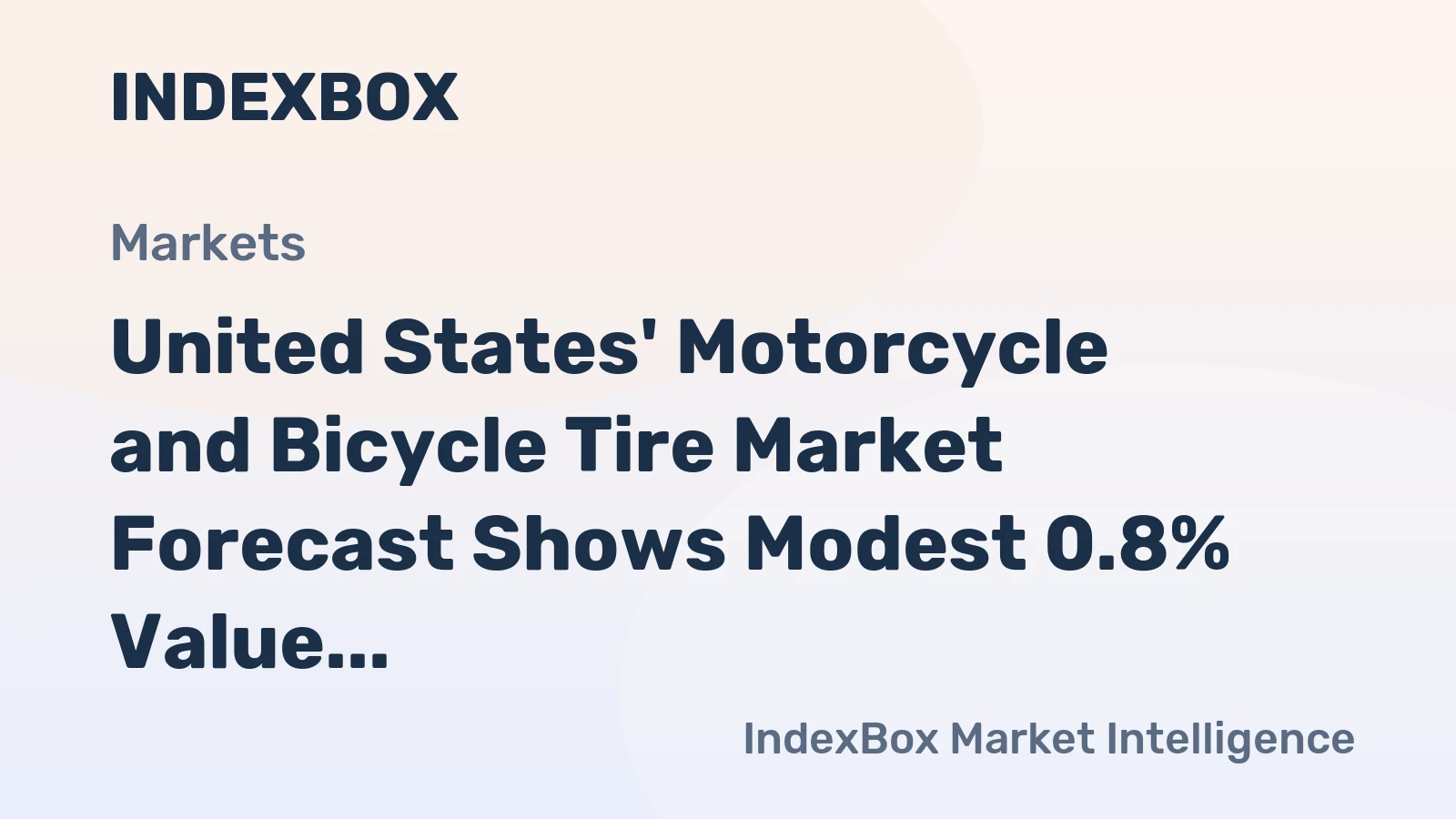 United States' Motorcycle and Bicycle Tire Market Forecast Shows Modest 0.8% Value CAGR Through 2035