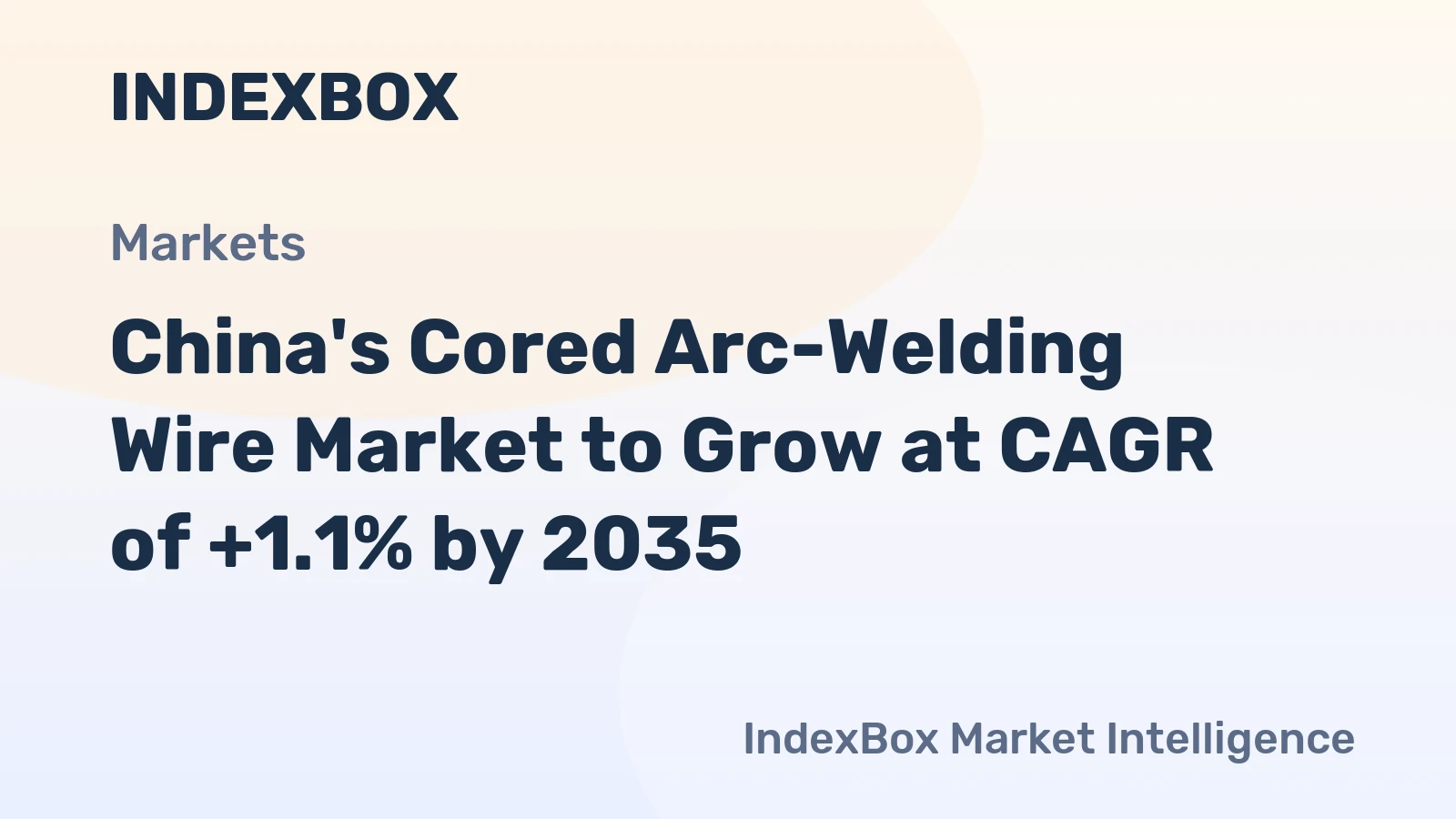 China's Cored Arc-Welding Wire Market to Grow at CAGR of +1.1% by 2035