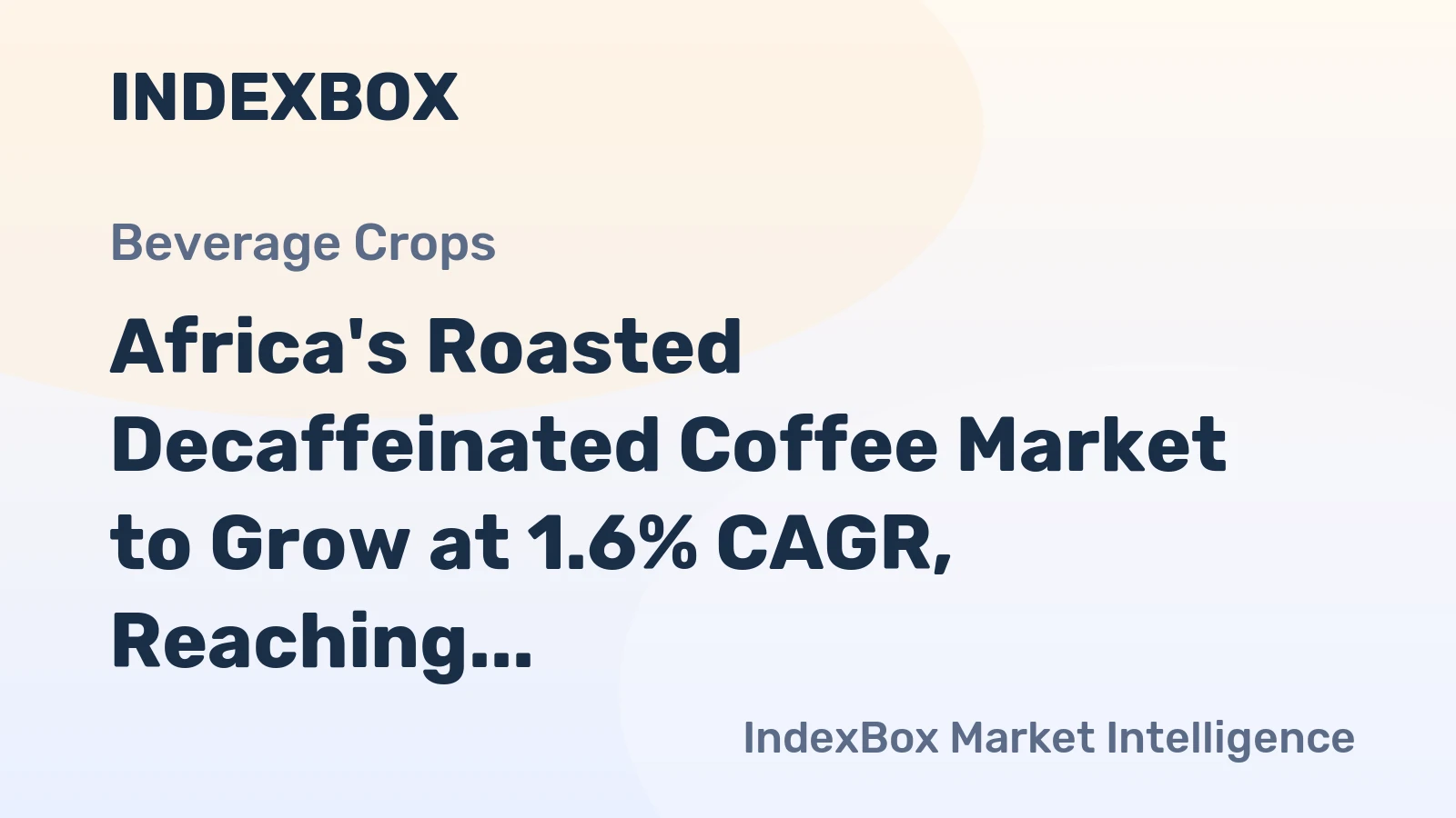 Africa's Roasted Decaffeinated Coffee Market to Grow at 1.6% CAGR, Reaching 60K Tons by 2035