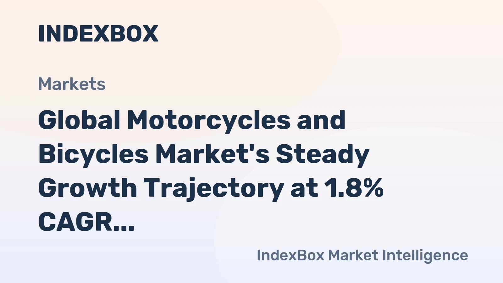 Global Motorcycles and Bicycles Market's Steady Growth Trajectory at 1.8% CAGR Through 2035