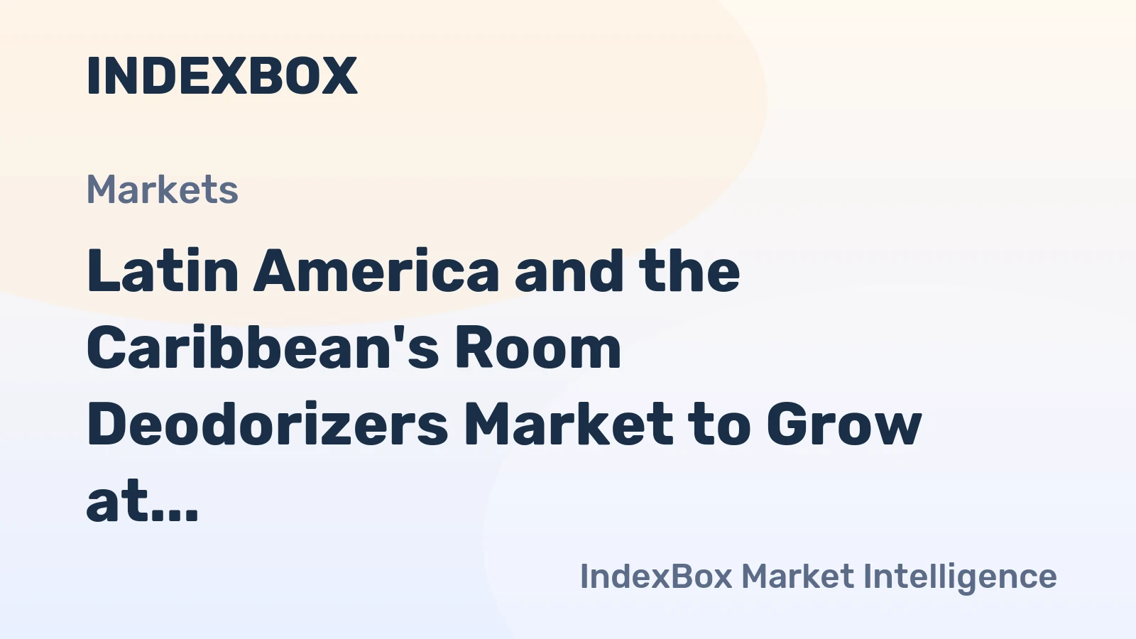 Latin America and the Caribbean's Room Deodorizers Market to Grow at +2.2% CAGR, Reaching $893M by 2035