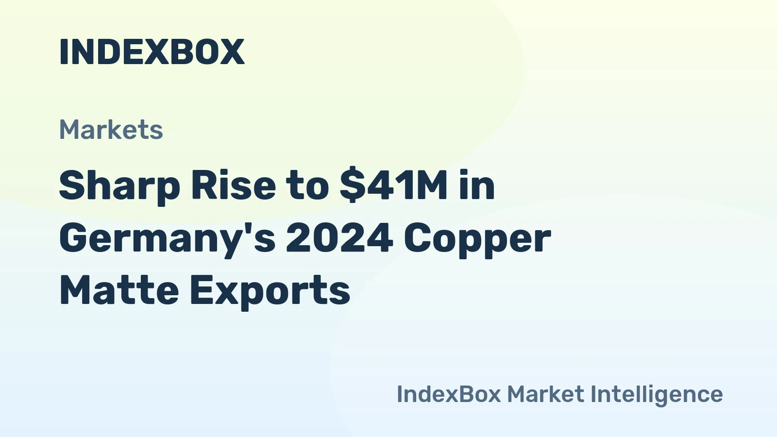 Sharp Rise to $41M in Germany's 2024 Copper Matte Exports
