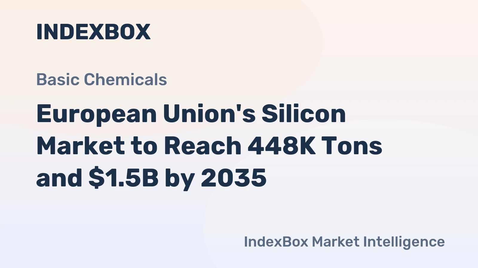 European Union's Silicon Market to Reach 448K Tons and $1.5B by 2035