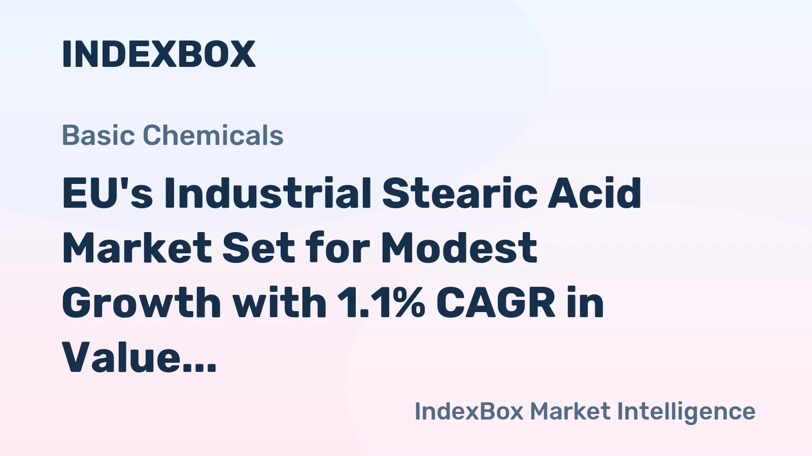 EU's Industrial Stearic Acid Market Set for Modest Growth with 1.1% CAGR in Value Through 2035