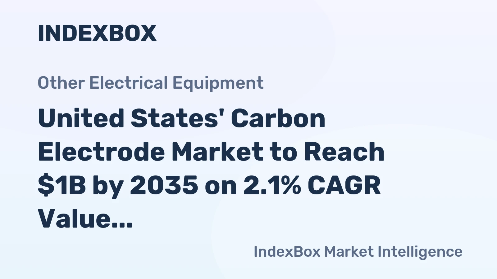 United States' Carbon Electrode Market to Reach $1B by 2035 on 2.1% CAGR Value Growth